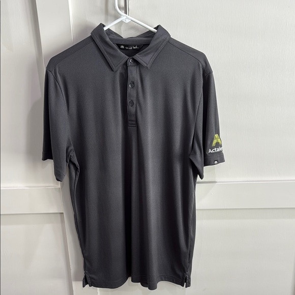 Travis Mathew | Shirts | Travis Mathew Logo Polo Gray Size Large | Poshmark